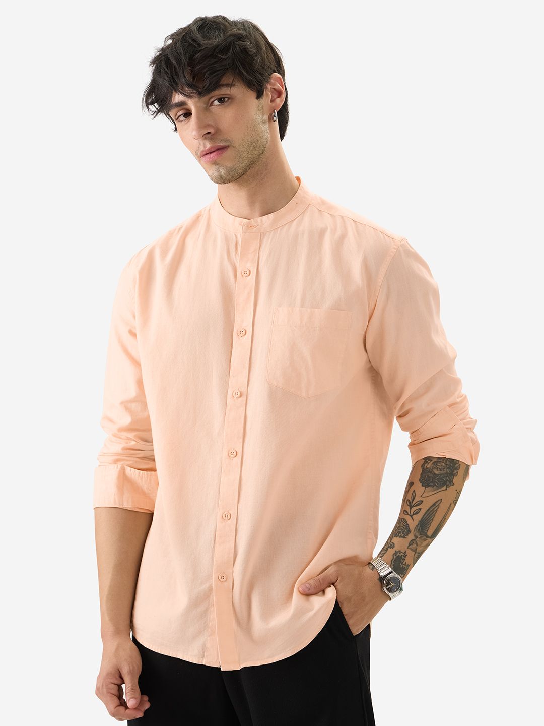 Buy Solids Soft Peach Casual Shirt Online at The Souled Store.