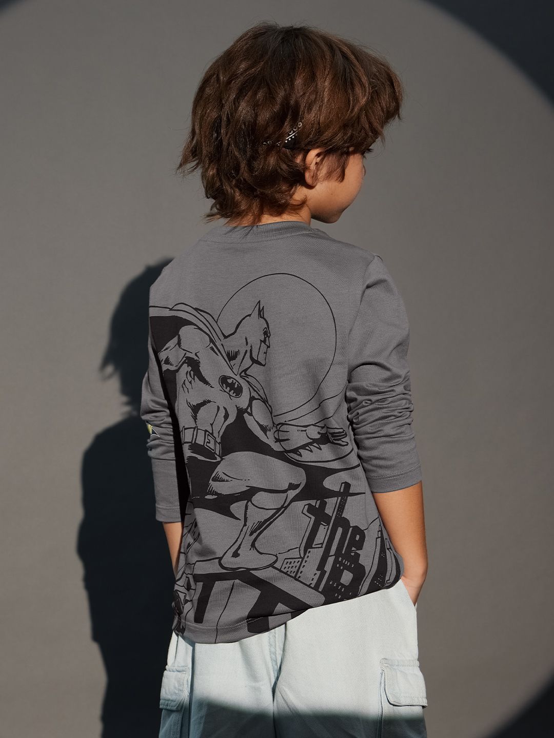 Buy Batman: In Action Boys Cotton Full Sleeve T-Shirts online at The ...