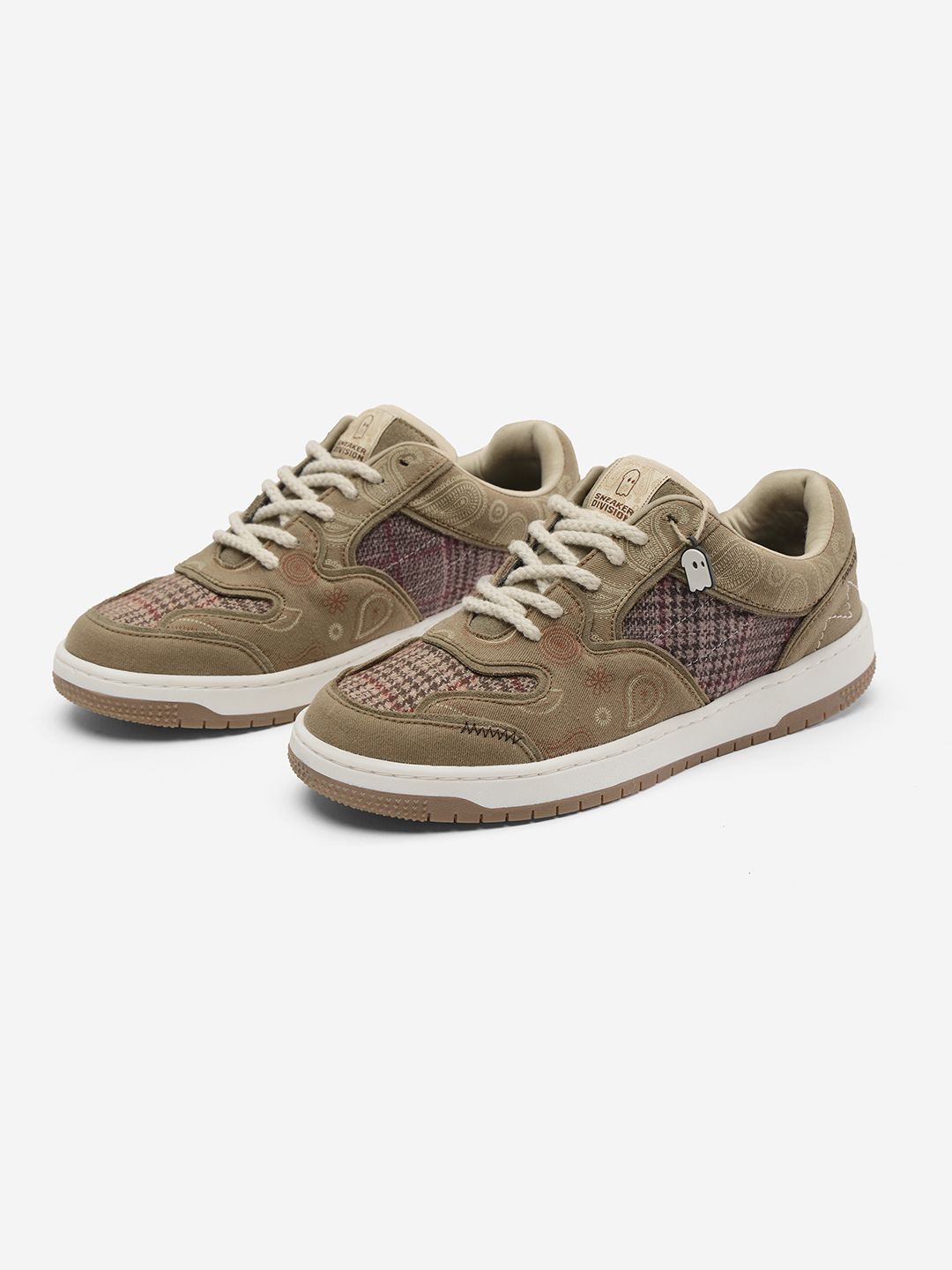 Buy TSS Originals: Red Paisley Men's Low Top Shoes Online at The Souled ...