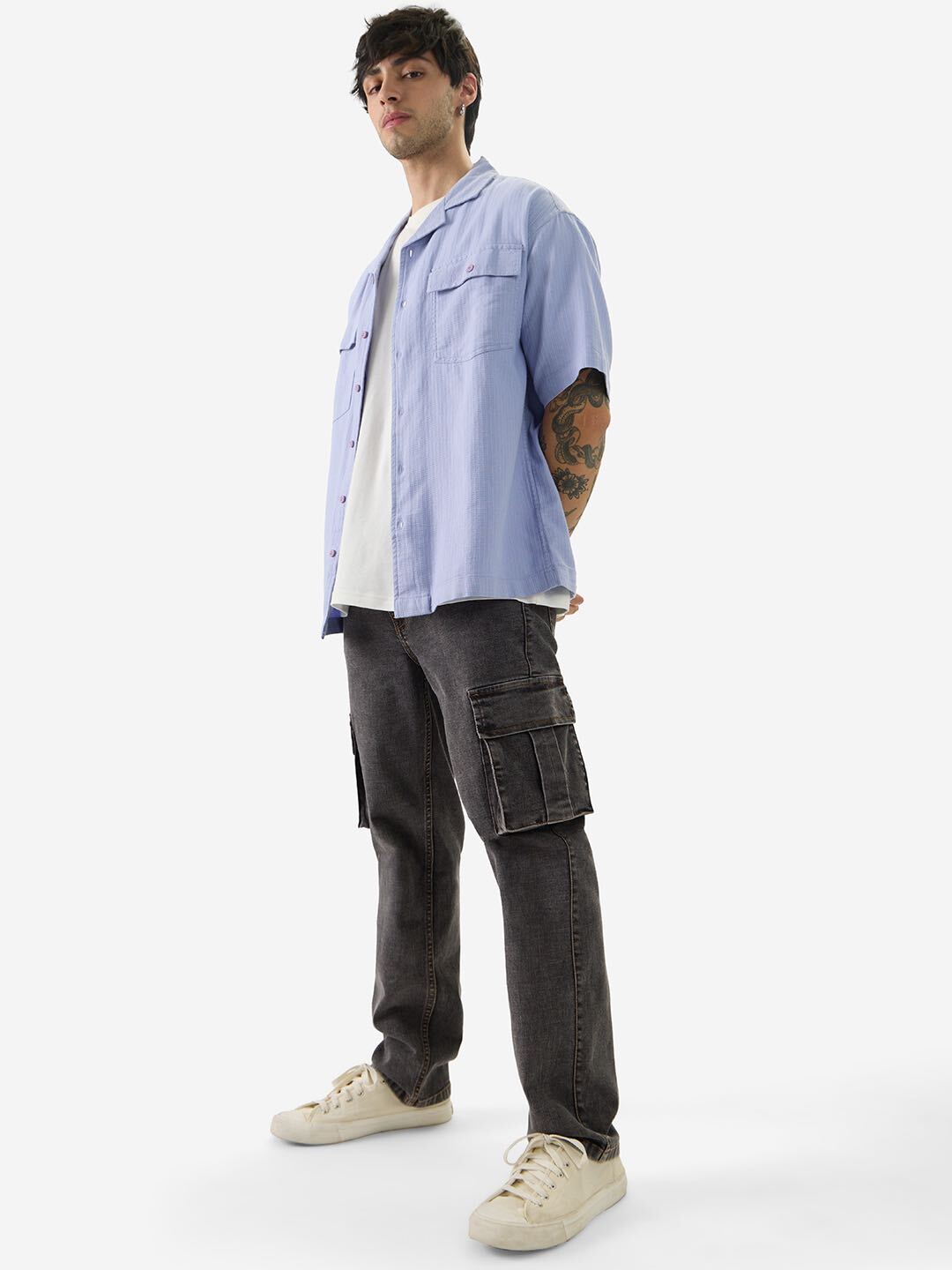 Buy Denim: Ash Grey (Straight Fit) Men Jeans Online