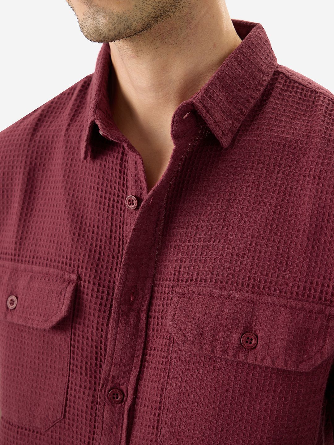 Buy Solids: Walnut Brown Men Holiday Shirt Online