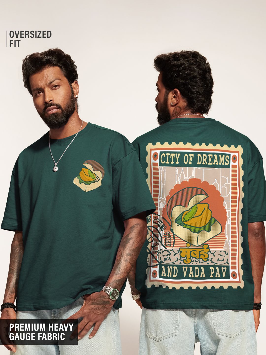 Buy TSS Originals: Vada Pav Oversized T-Shirts Online