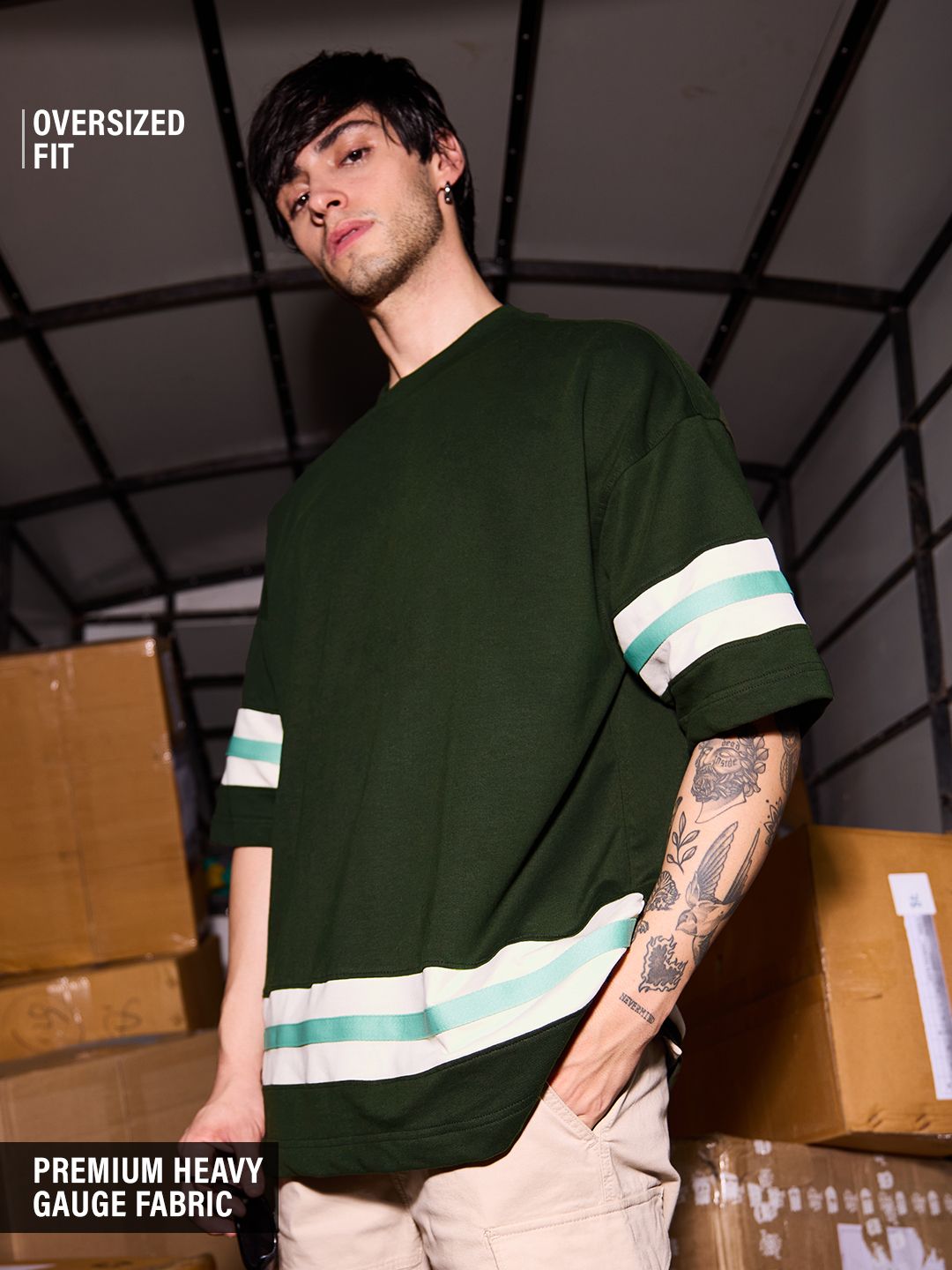 Buy TSS Originals: Malachite Oversized T-Shirts Online