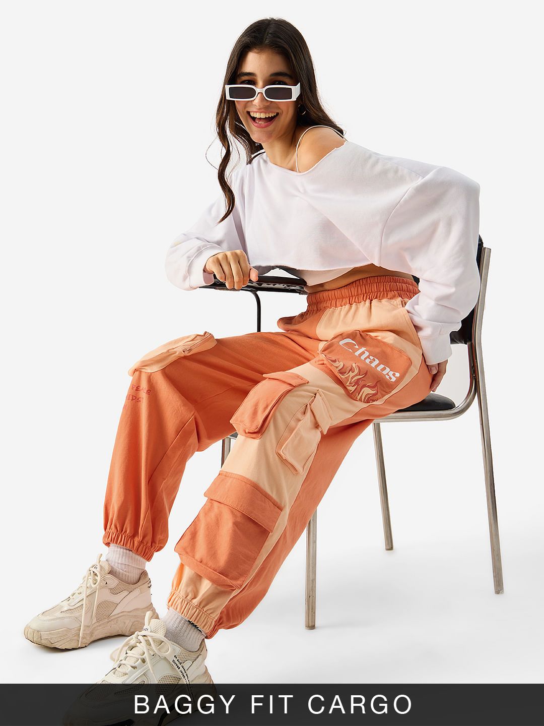 Buy Beautiful Chaos Women Cargo Joggers online at The Souled Store.