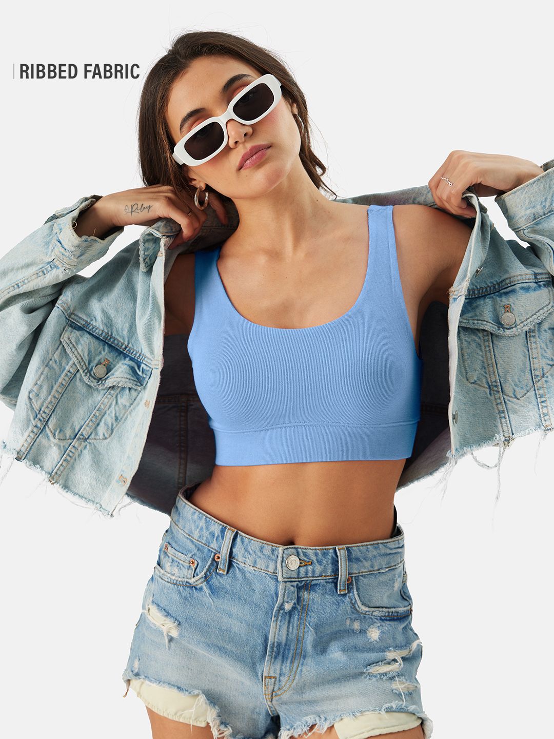 Buy Atlantic Blue Bralette Top Women Bralette online at The Souled Store.