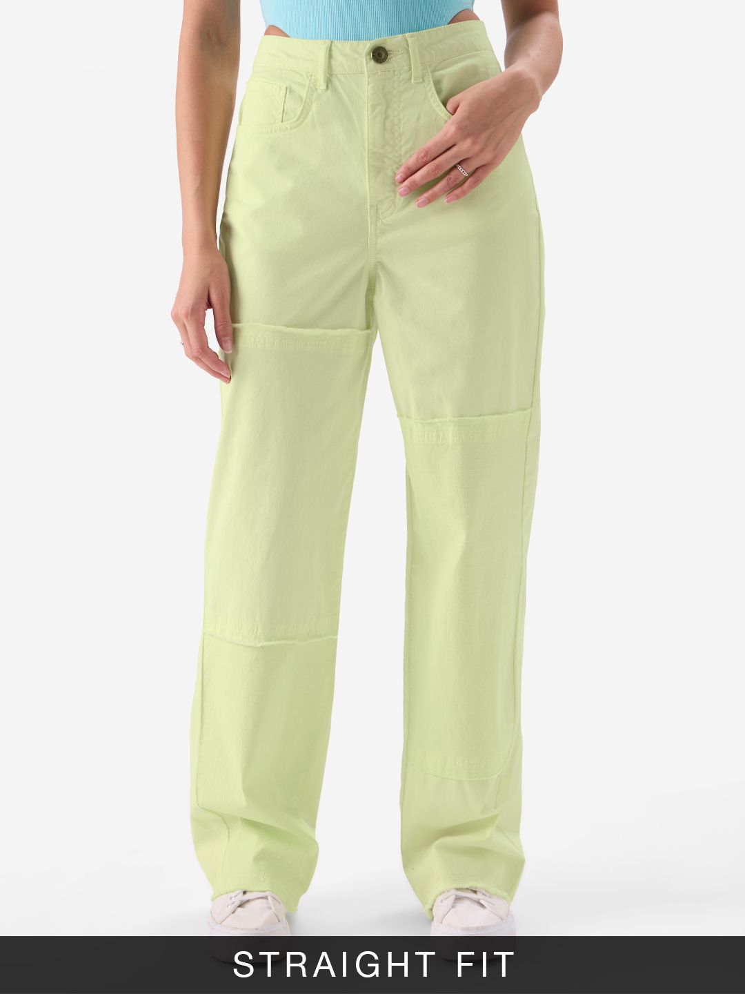 Buy Solids: Misty Green (Straight Fit) Women Pants online at The Souled ...