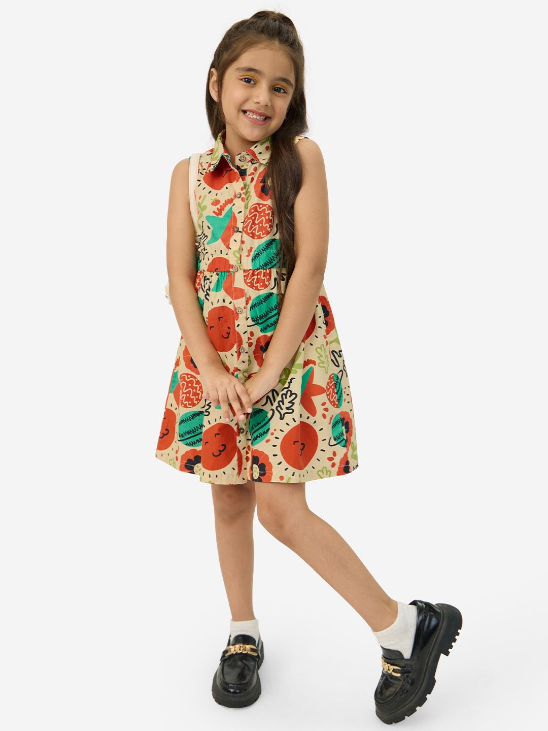 Buy TSS Originals: Cute Universe Girls Cotton Dresses online at The ...