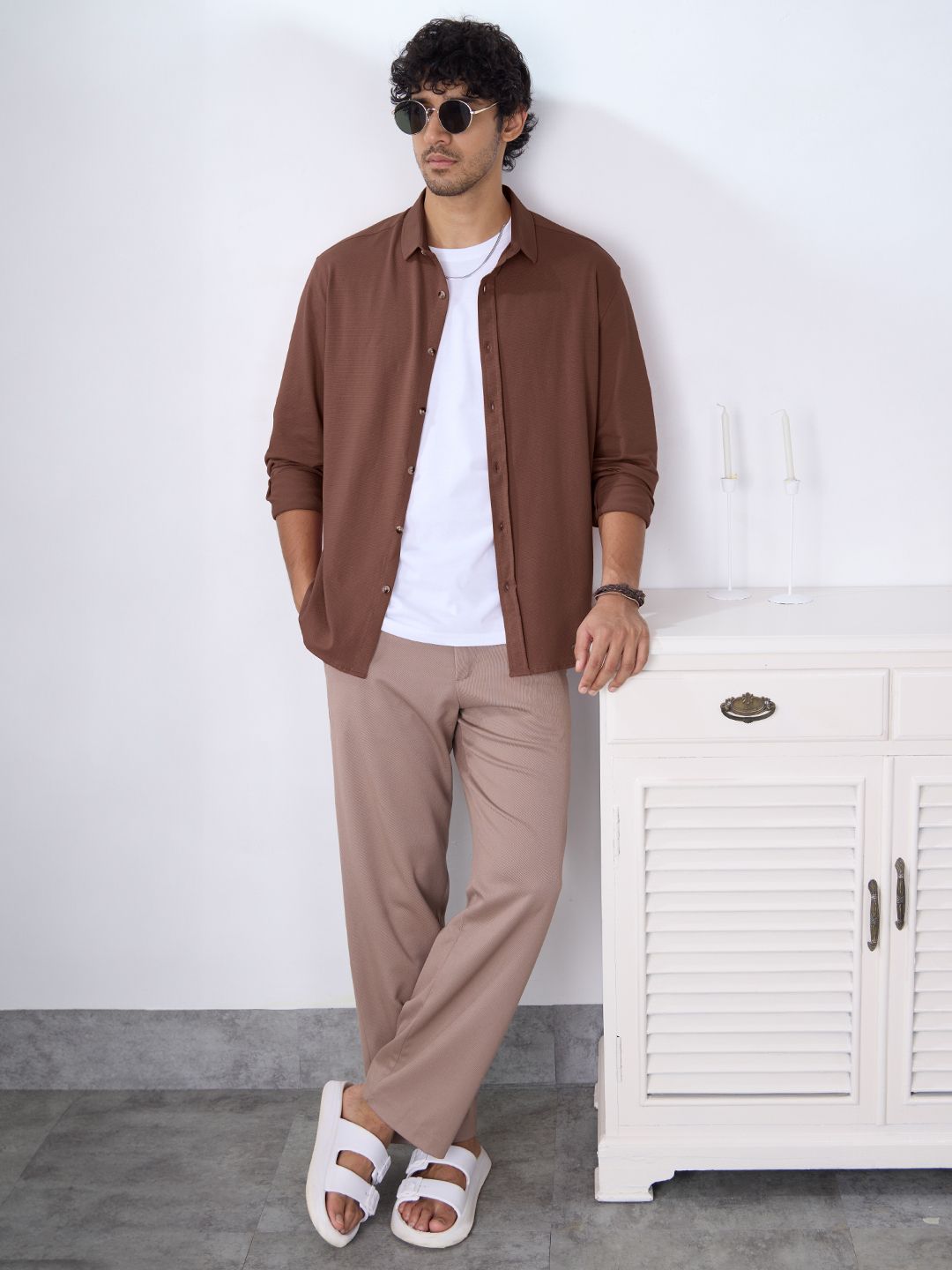 Buy Textured Shirt: Magnum Knit Shirt Online