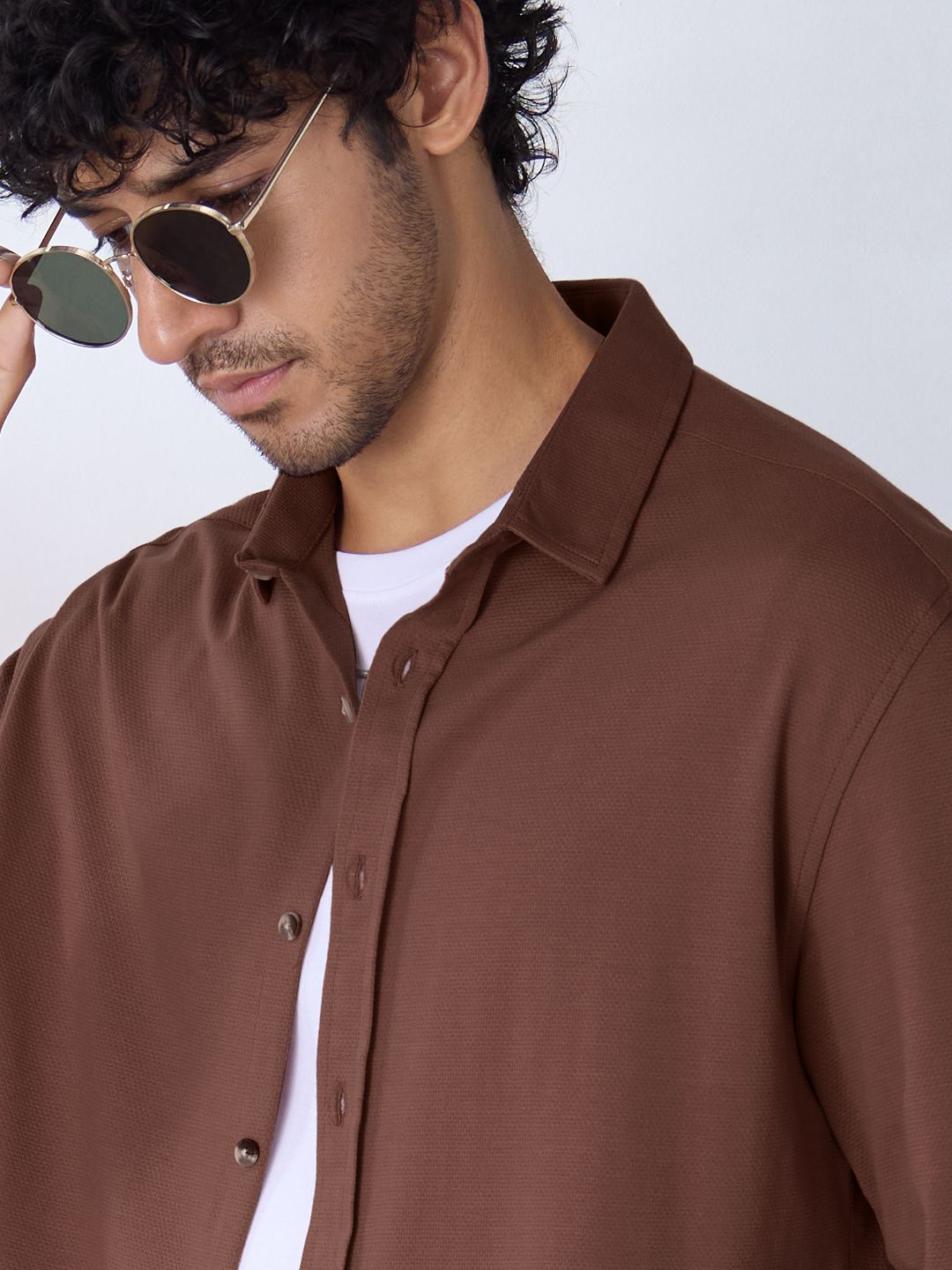 Buy Textured Shirt: Magnum Knit Shirt Online