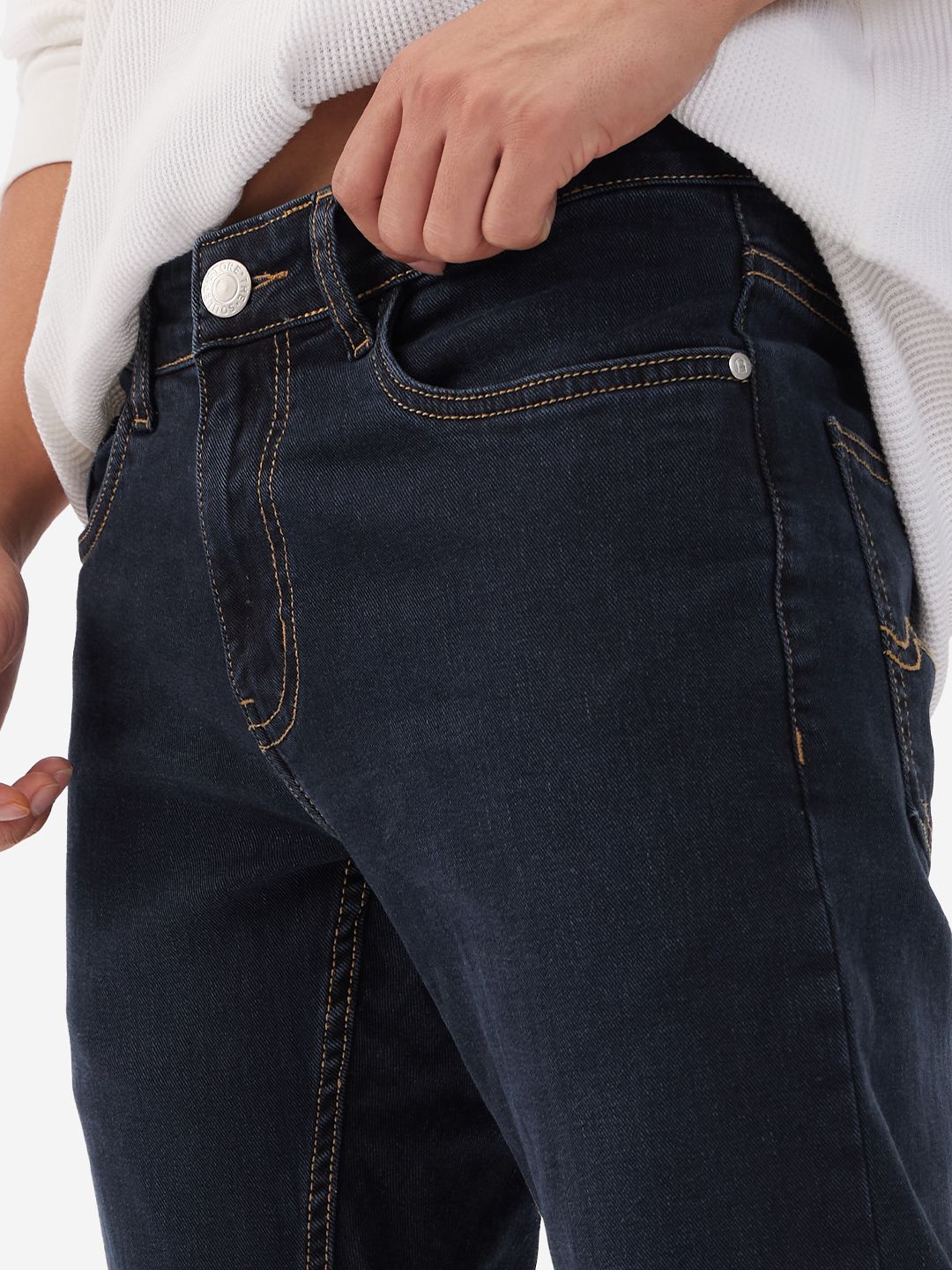 Buy Denim: Dark Navy mens jeans Online at The Souled Store.