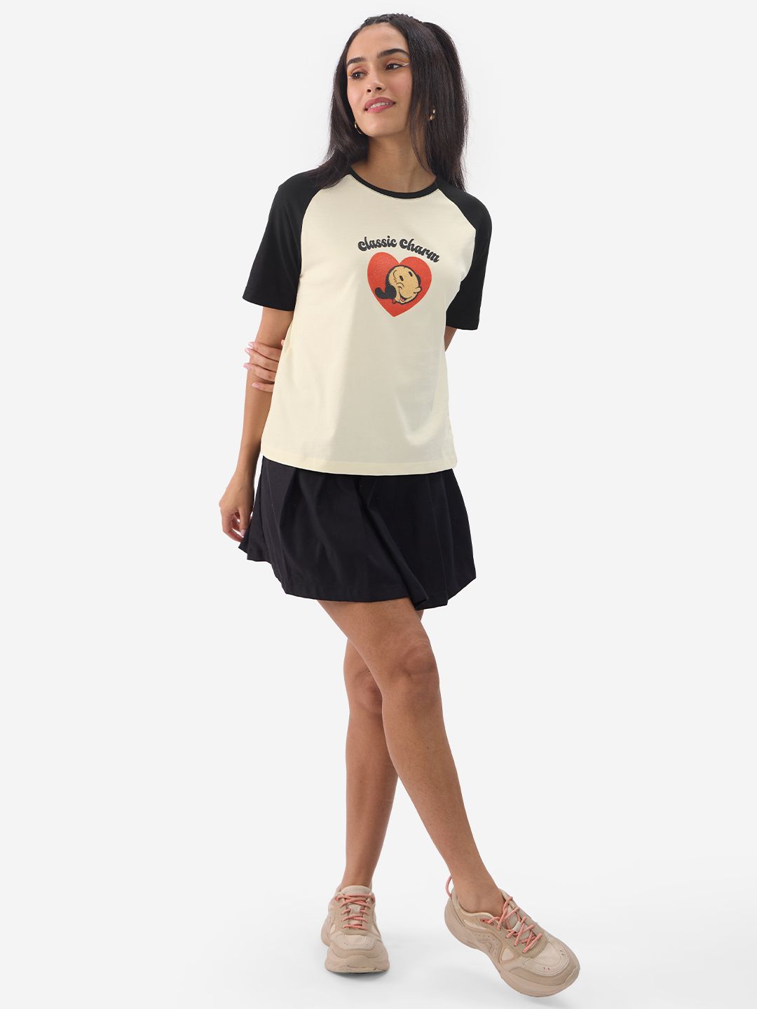 Buy Popeye: Classic Charm Women Relaxed Fit T-Shirts Online
