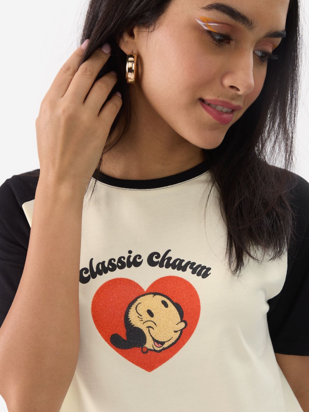 Buy Popeye: Classic Charm Women Relaxed Fit T-Shirts Online