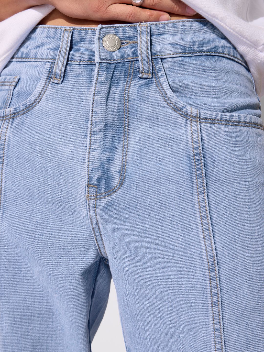 Buy Denim: Light Blue (Straight Fit) Men Jeans Online