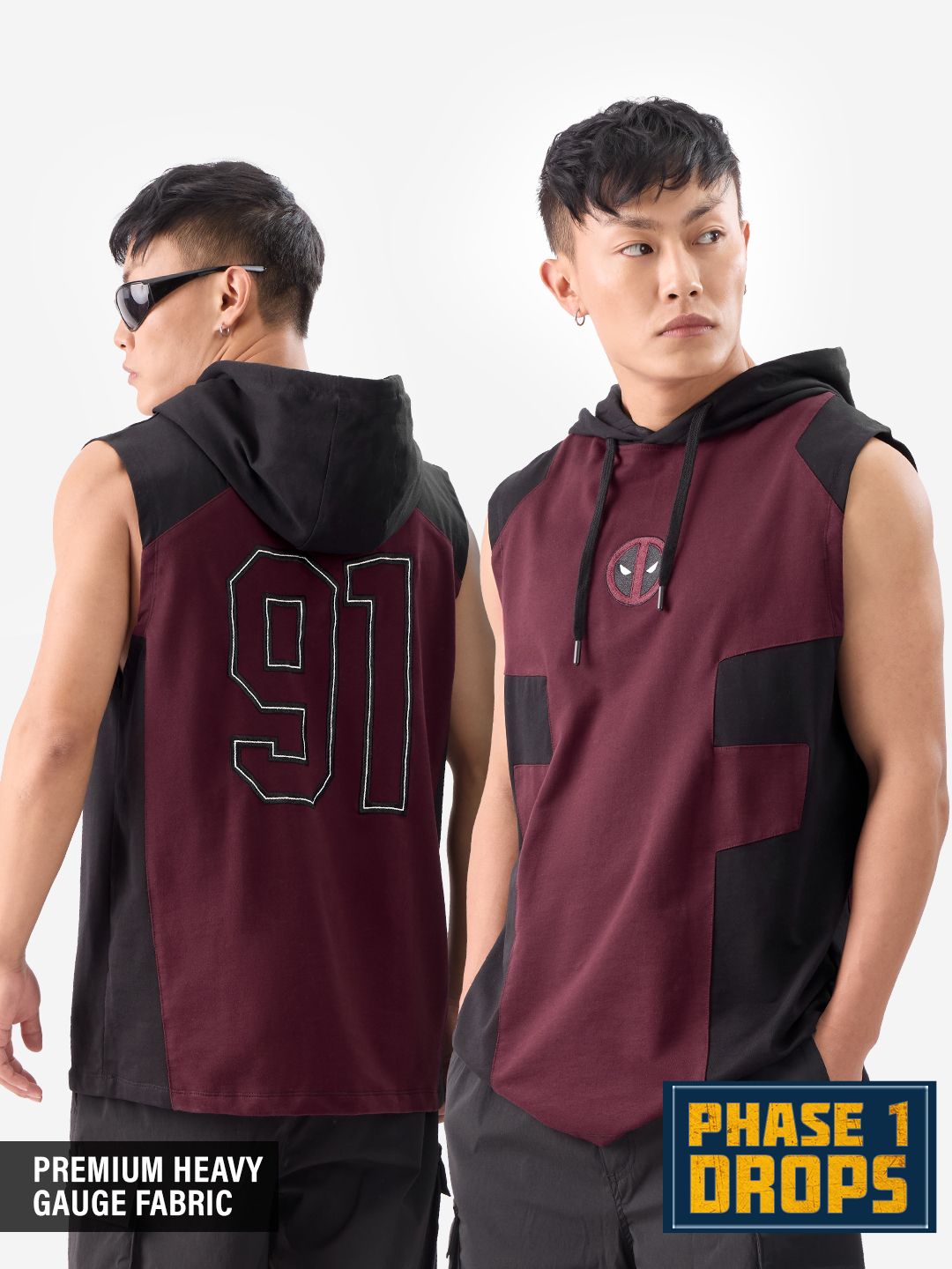 Buy Deadpool: Merc 91 Men Hooded T-shirts For Men Online.