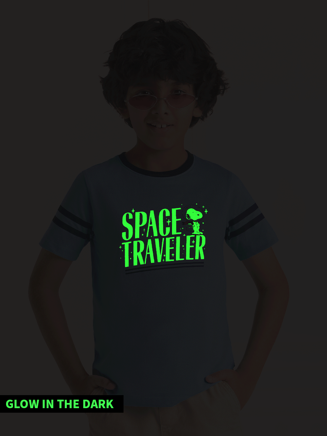 Buy Space Traveller: Glow In The Dark Boys Cotton T-Shirts online at ...