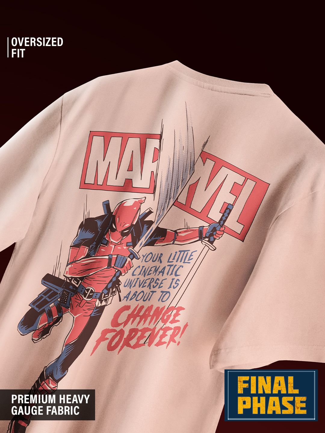 Buy Deadpool: Change Forever Oversized T-Shirts Online