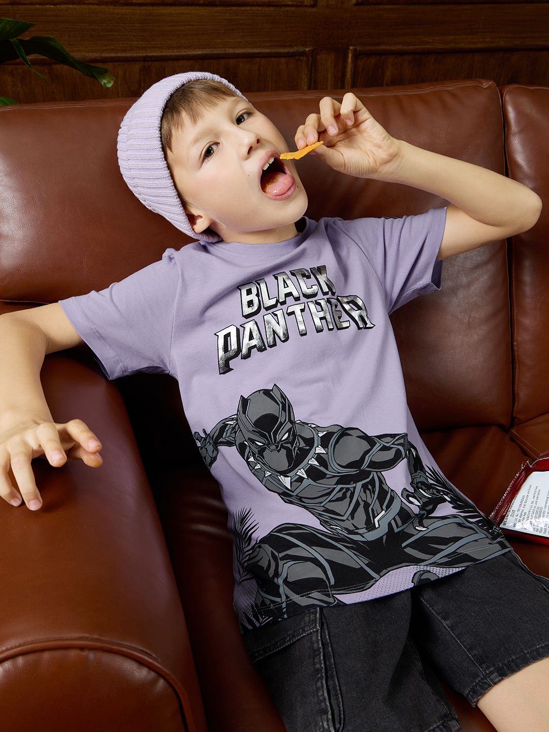 Buy Black Panther: Panther Power Boys Cotton T-Shirts online at The ...