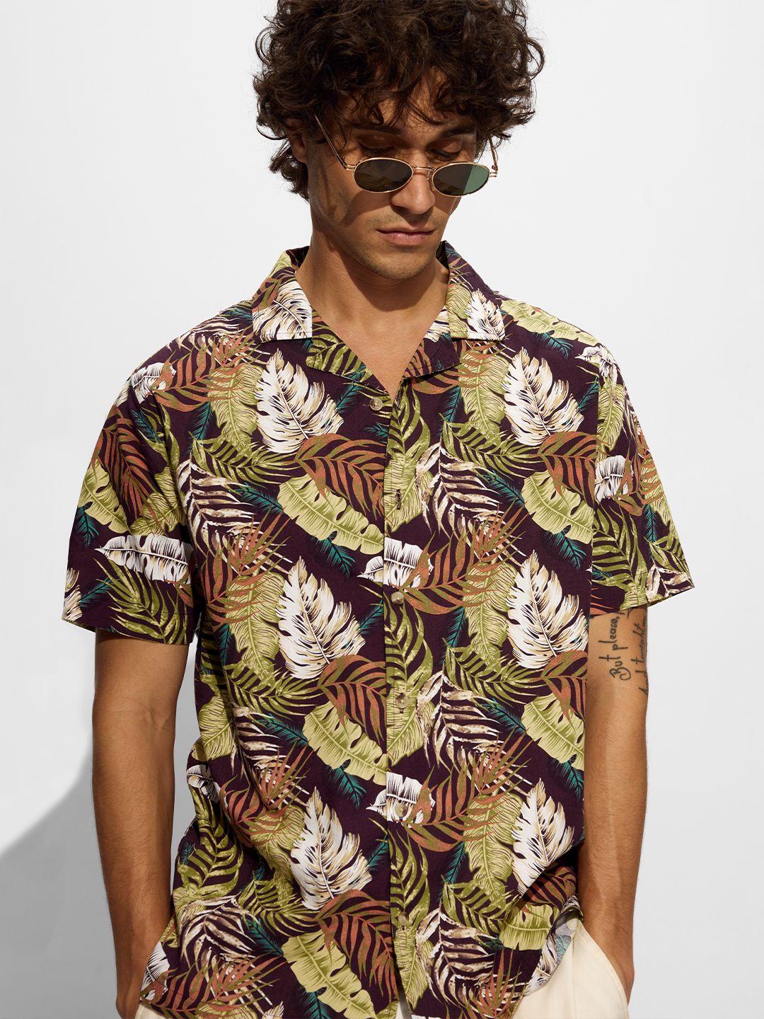 Buy TSS Originals: Just Leafy Men Summer Shirts Online
