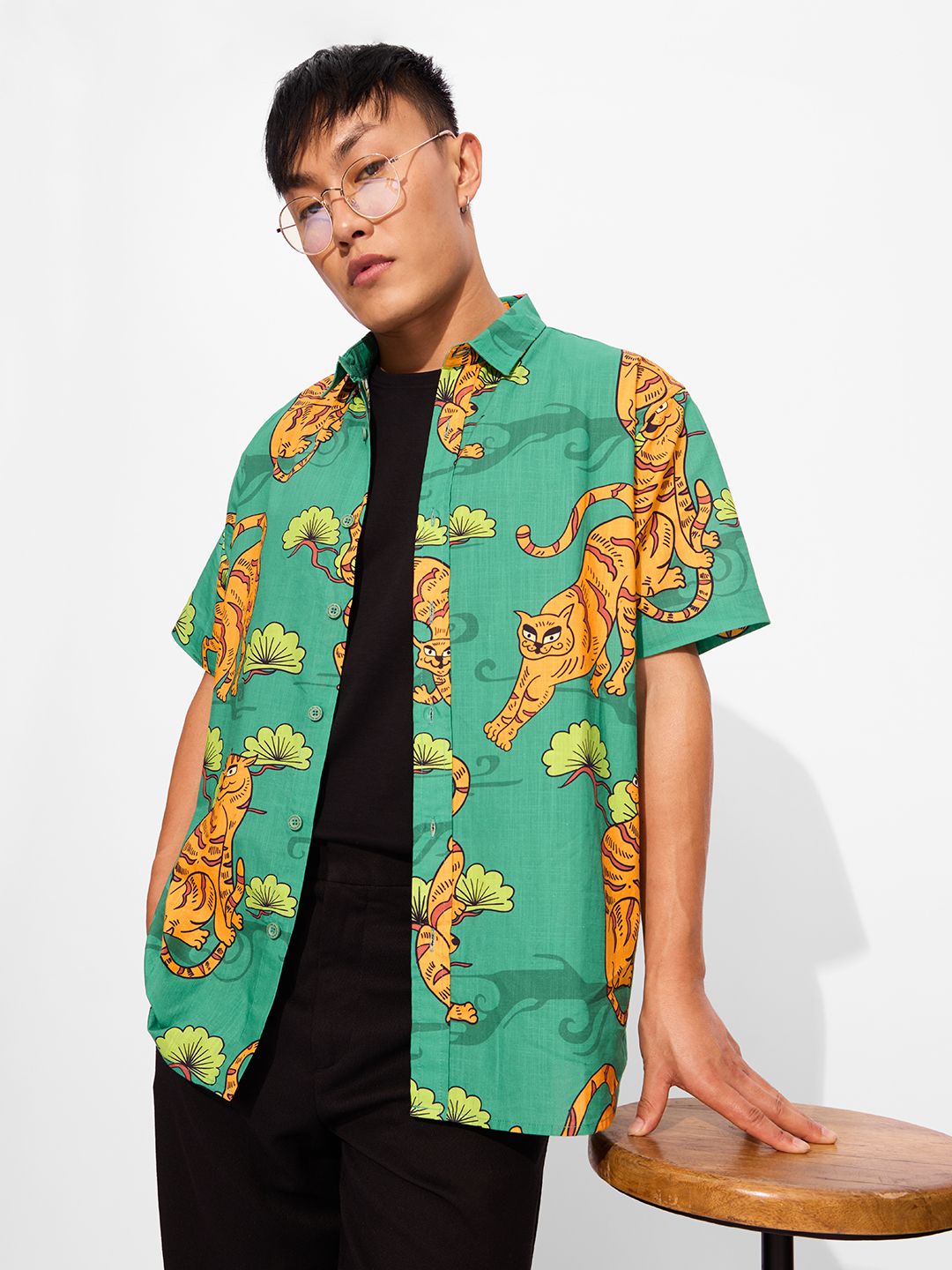 Buy TSS Originals: Tiger Folk Men Oversized Shirts Online