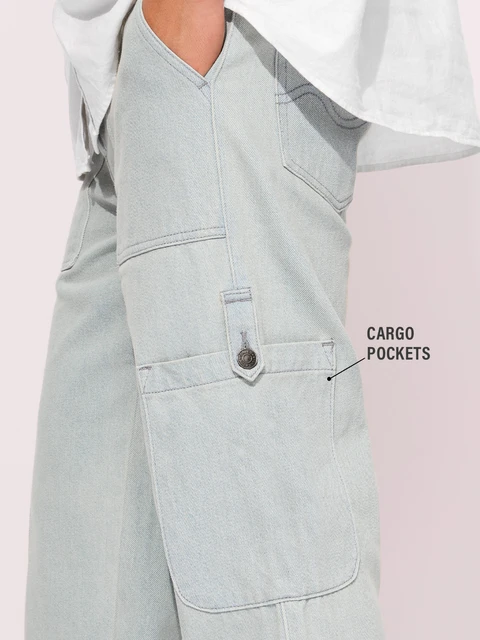 Buy Denim: Azure Blue (Baggy Fit) Men Jeans Online