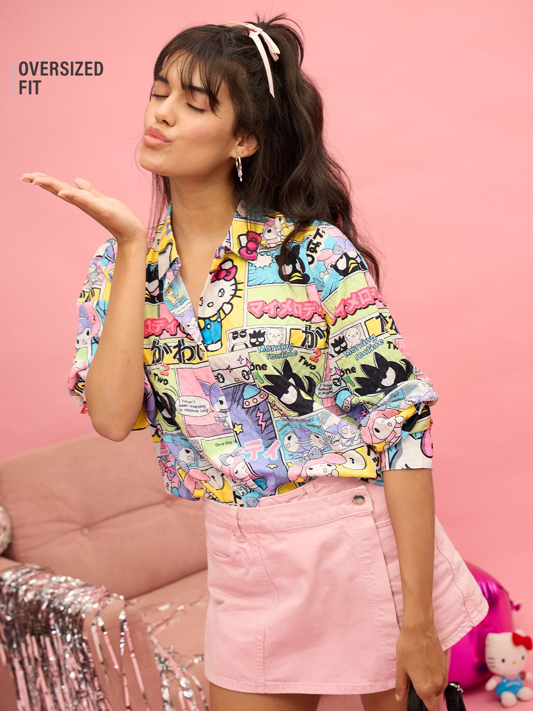 Buy Hello Kitty: Kitty Power Women Boyfriend Shirts online at The ...