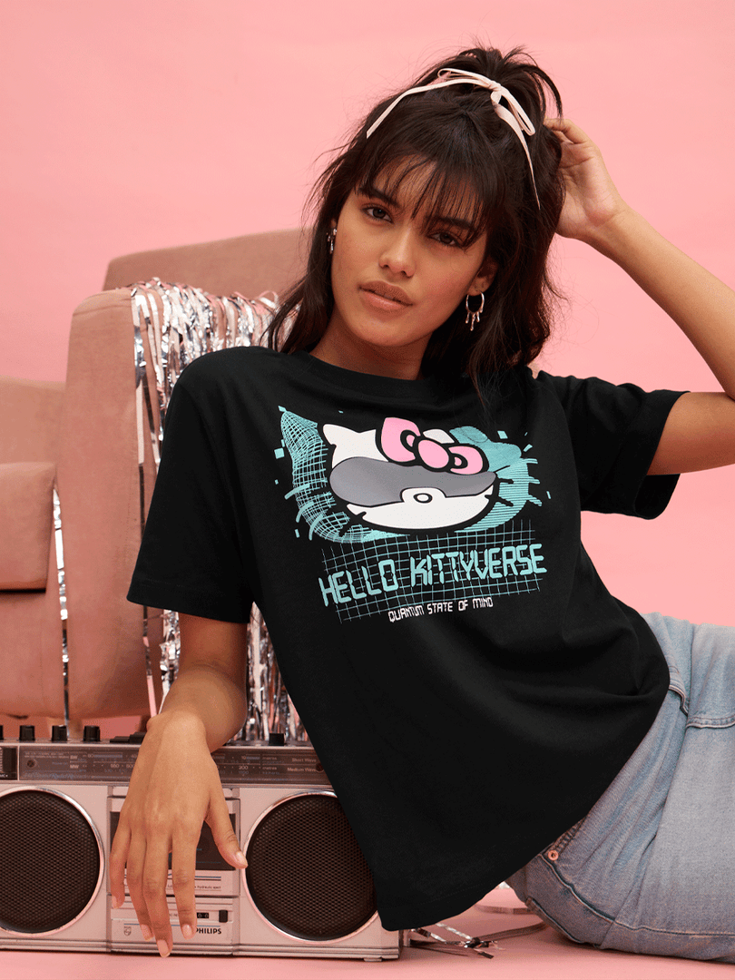 Buy Hello Kitty: Kittyverse Women Relaxed Fit T-Shirts online at The ...
