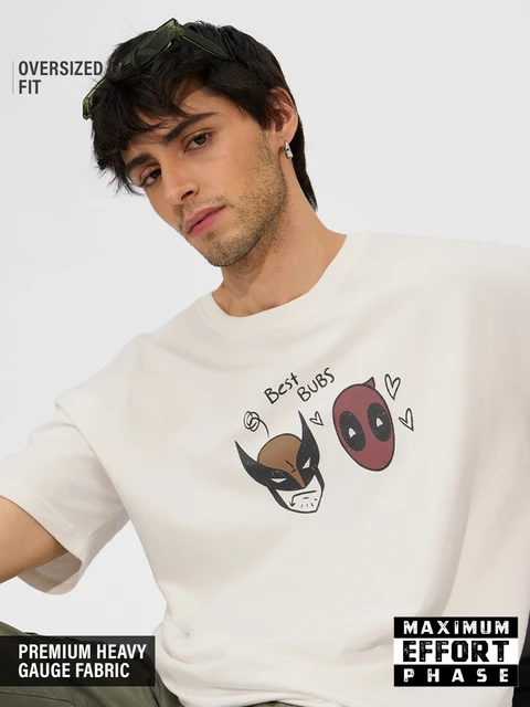 Buy Marvel: Best Buds Oversized T-Shirts Online