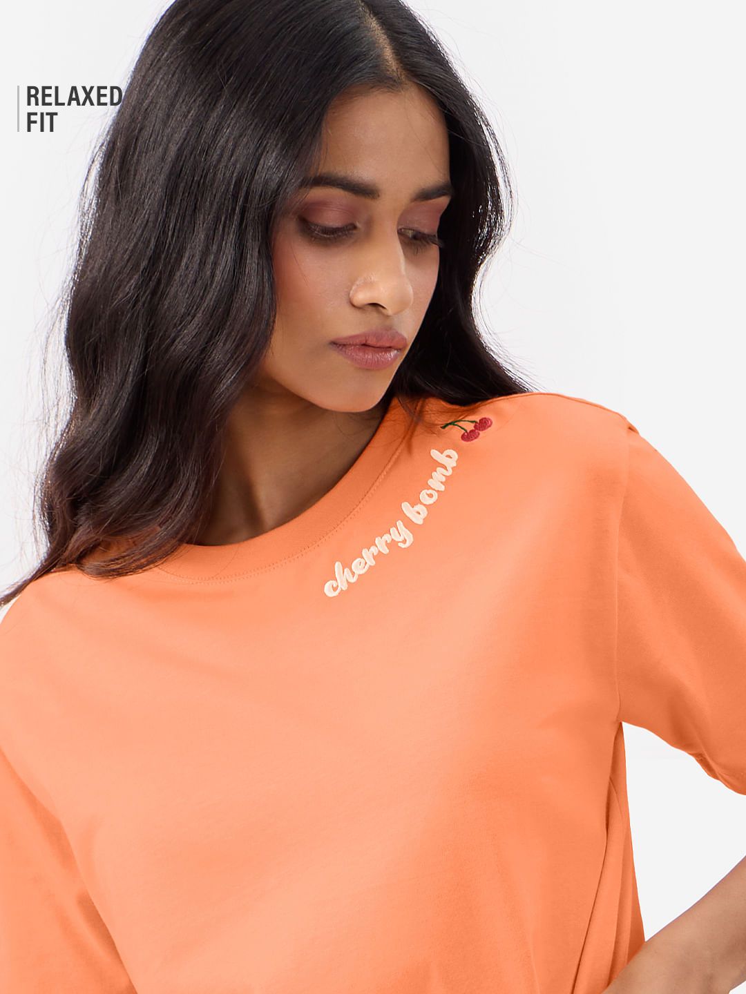 Buy TSS Originals: Cherry Bomb Women Relaxed Fit T-Shirts online at The ...