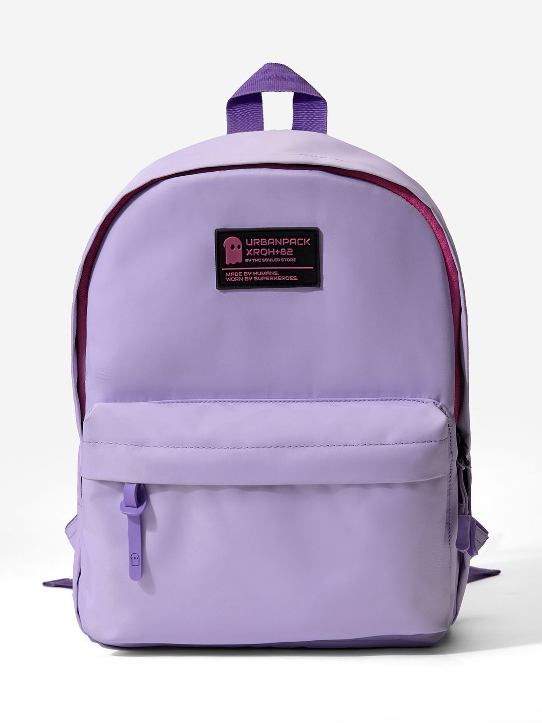 Buy Solids: Lavender Purple Black Mini Unisex Mini Bagpack Online