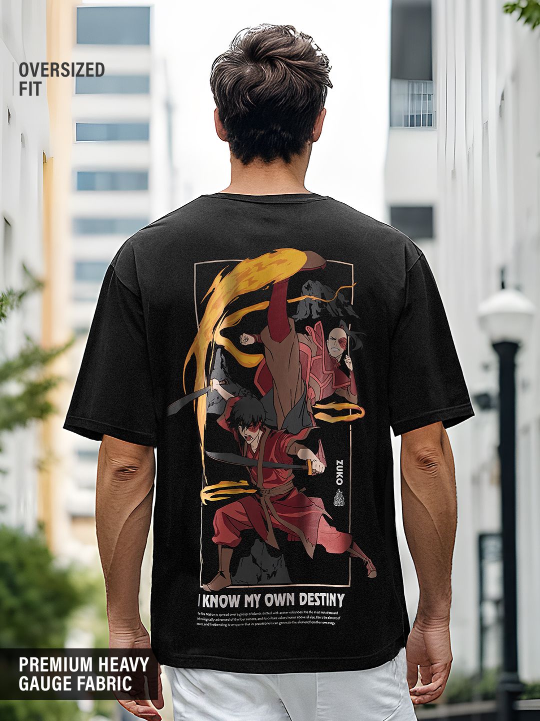 Buy Avatar: Zuko Oversized T-Shirts Online