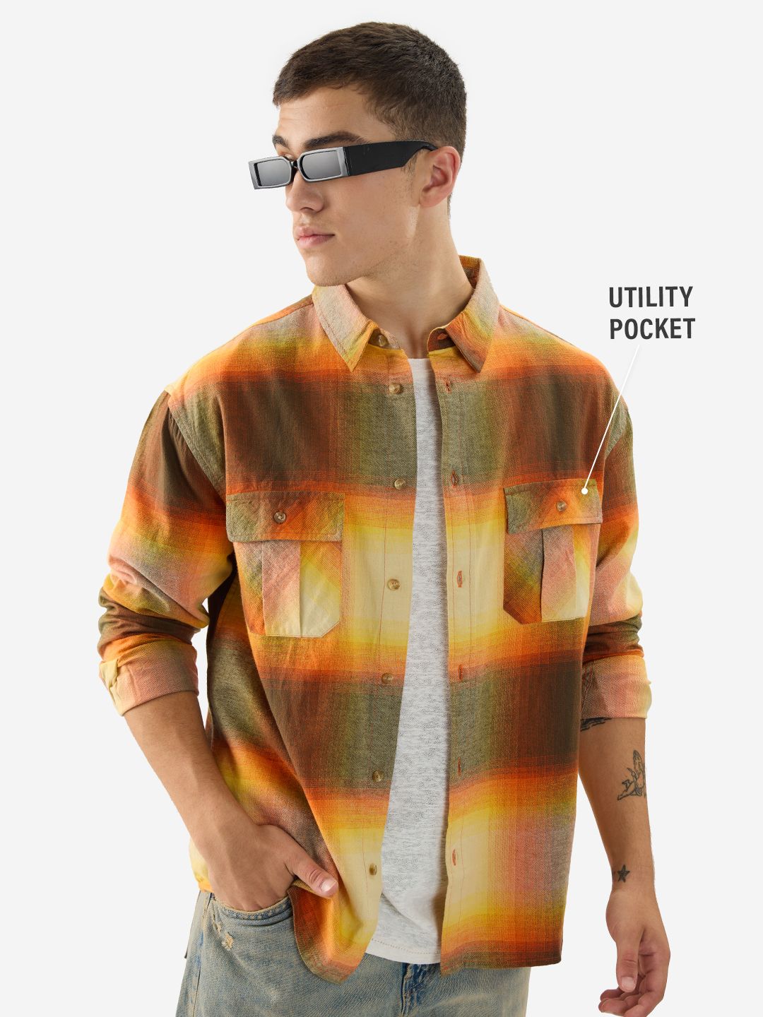 Buy Iron Man: Logo Men Utility Shirt Online