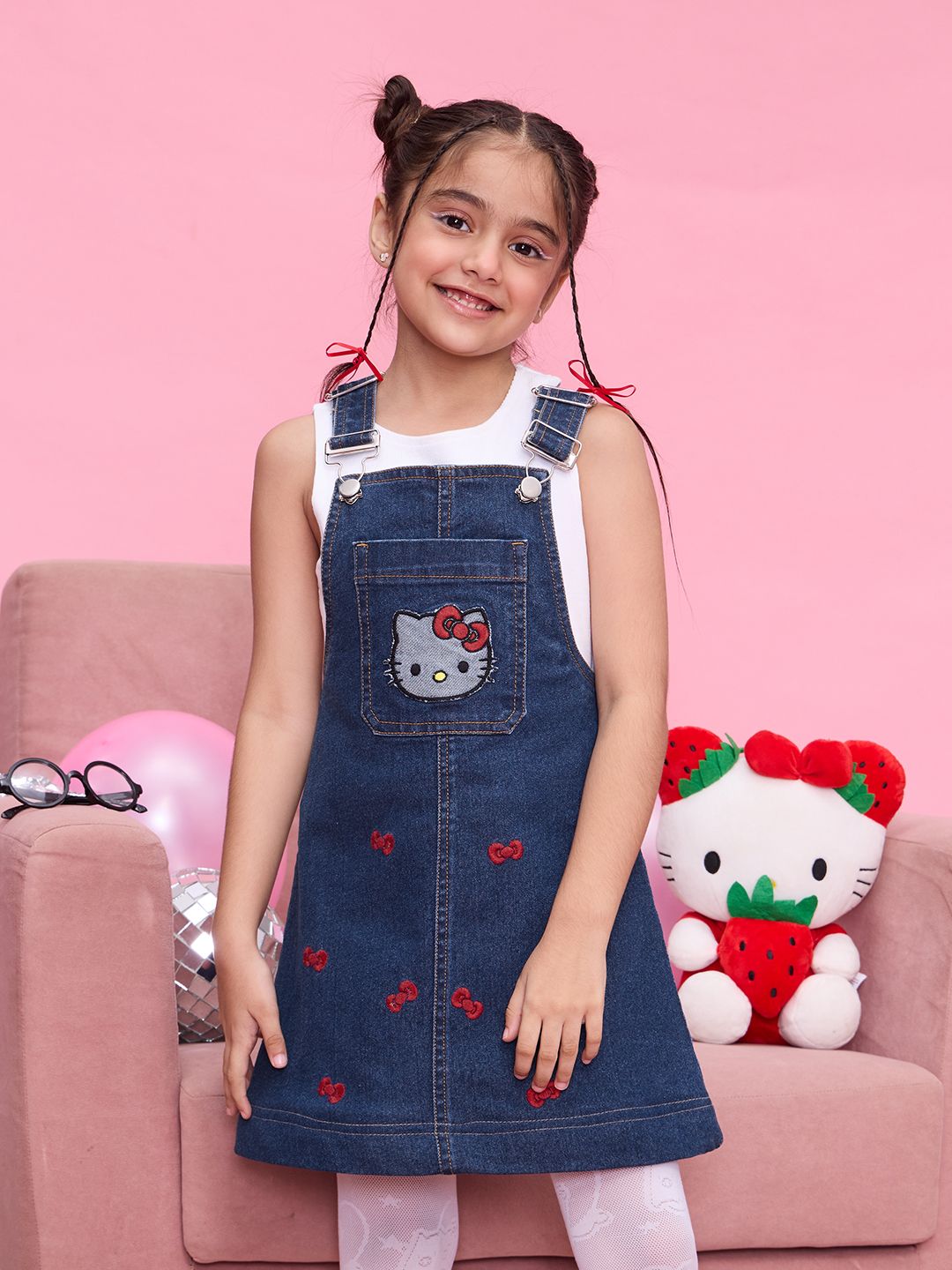 Buy Hello Kitty: Classic Logo Girls Cotton Dresses Online