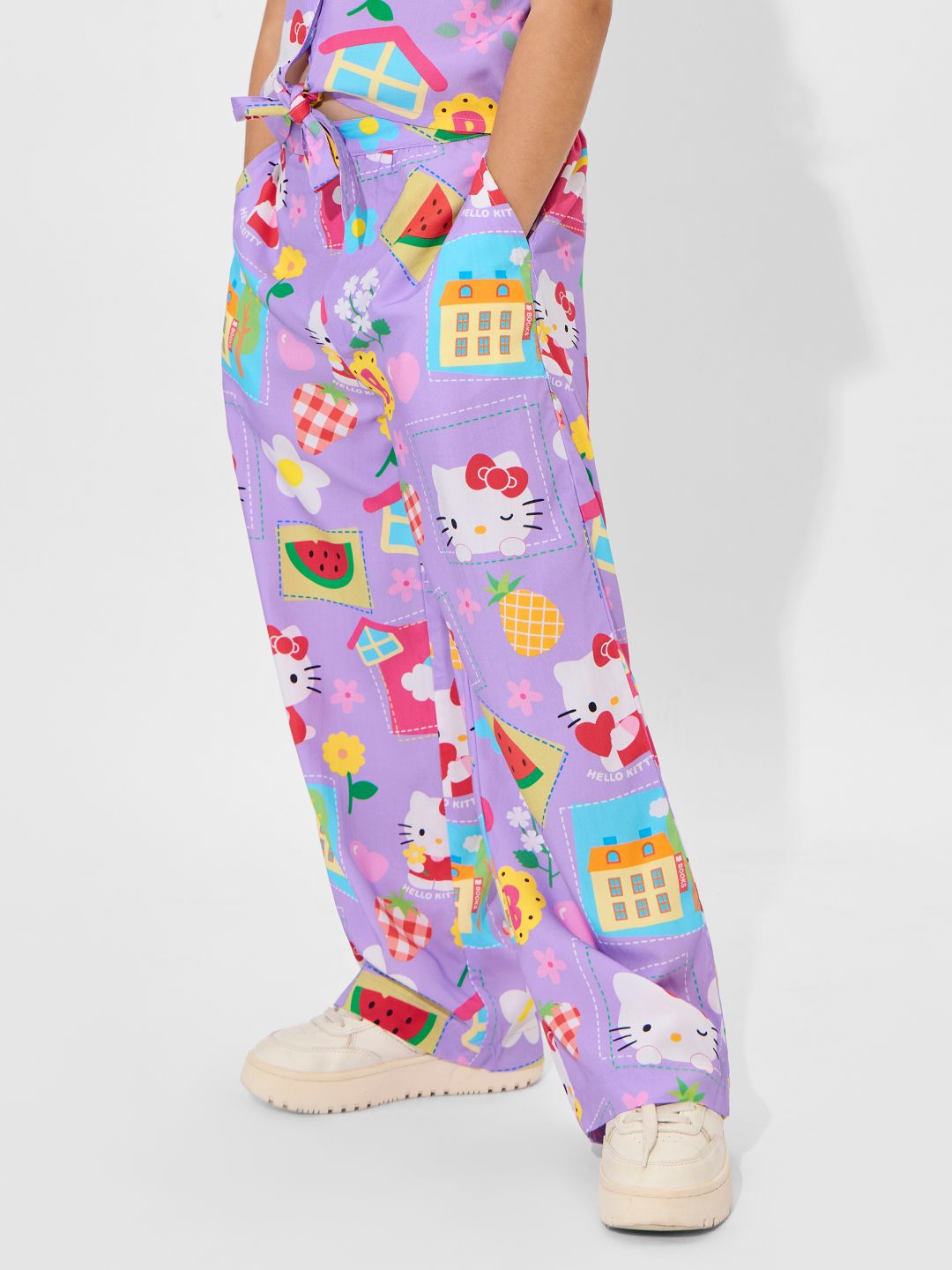 Buy Hello Kitty: Bows & Blooms Girls Young Girls Cotton Pants Online