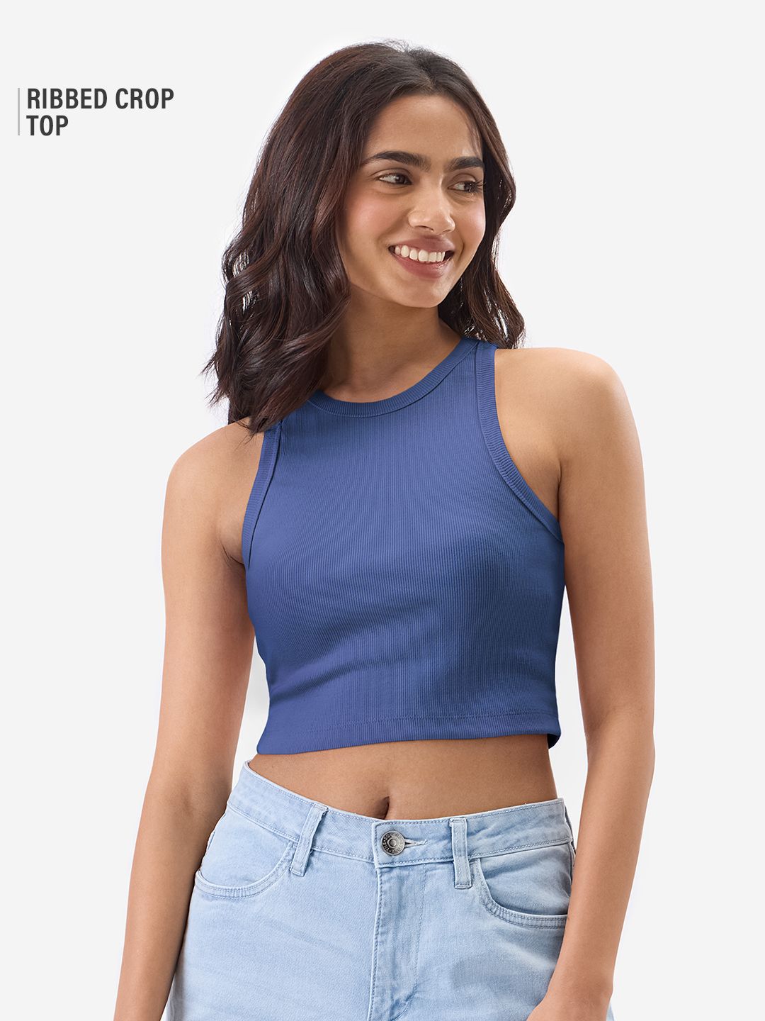 Buy Solids: Classic Navy Women Tank Top Online