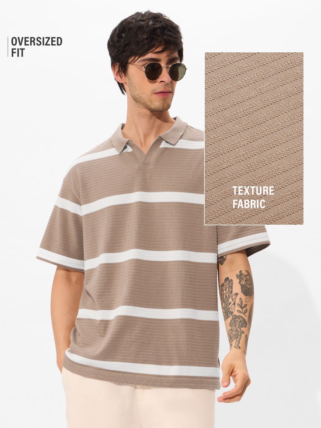 Buy TSS Originals: Clay Men Oversized Polos Online