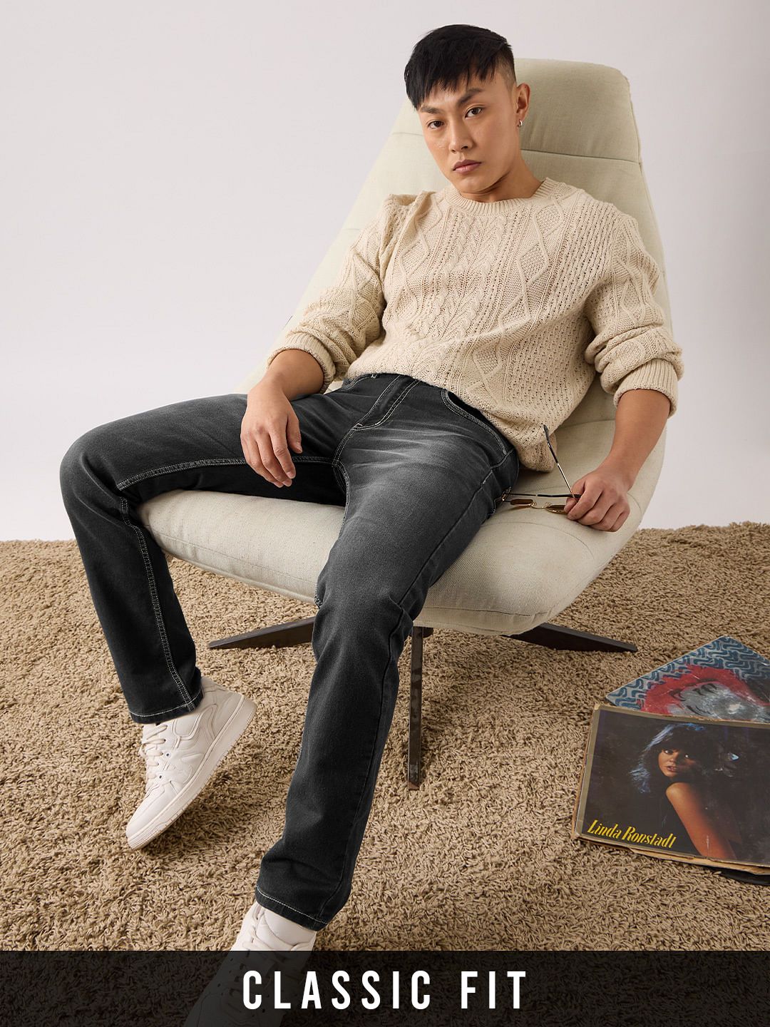 Buy Denim Dark Grey Slim Fit Men Jeans Online at The Souled Store.