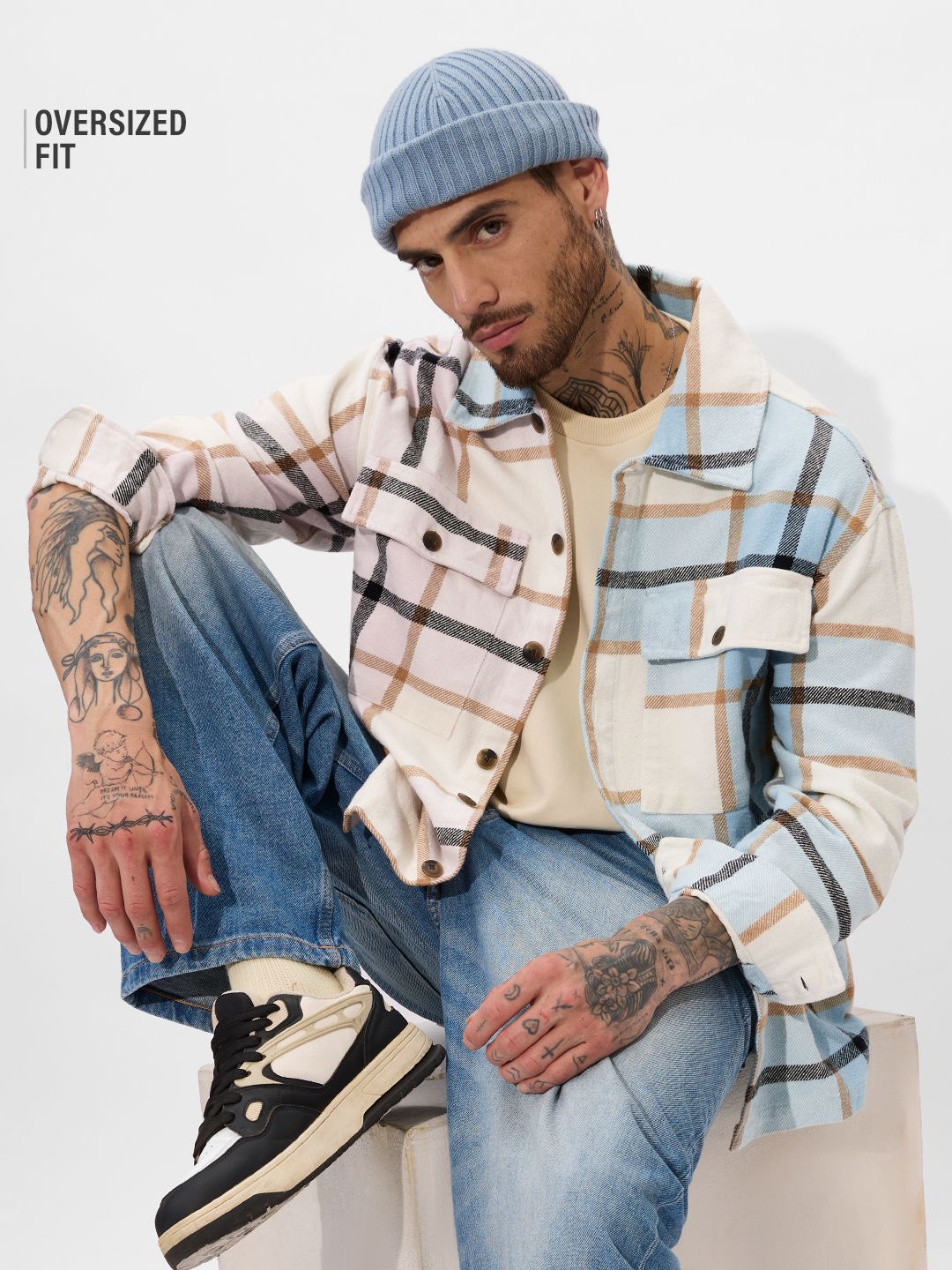 Buy TSS Originals: Blushing Skies Mens Flannel Shacket Online