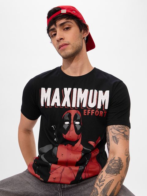 Buy Deadpool: Maximum Effort Men T-Shirts Online