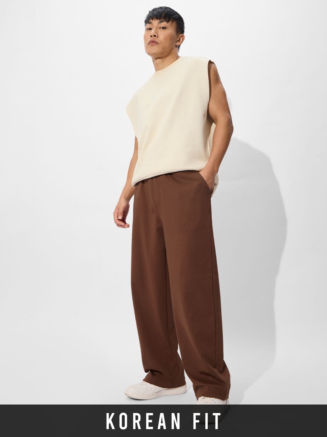 Buy Korean Joggers: Tan Brown Mens Online at The Souled Store.