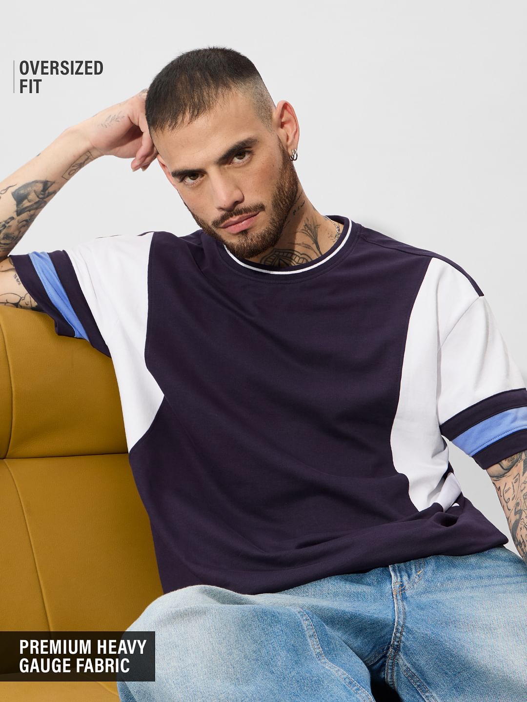 Buy Colorblock Oversized T Shirts Online At The Souled Store