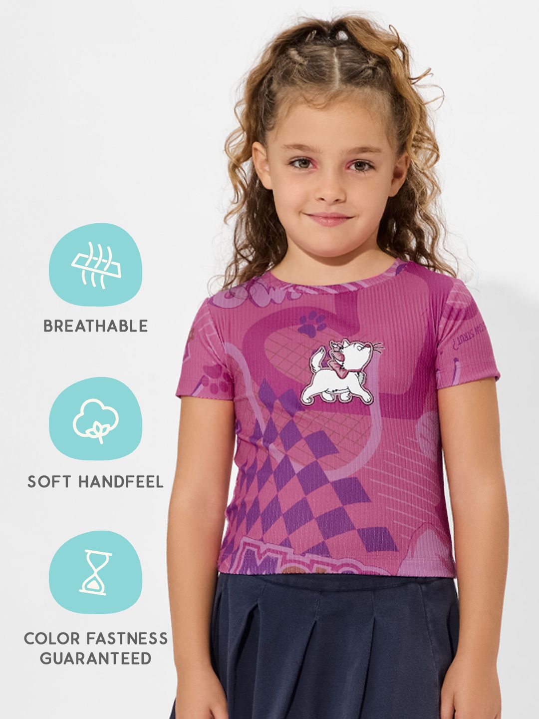 Buy Disney: Marie In Paris Young Girls T-Shirts Online