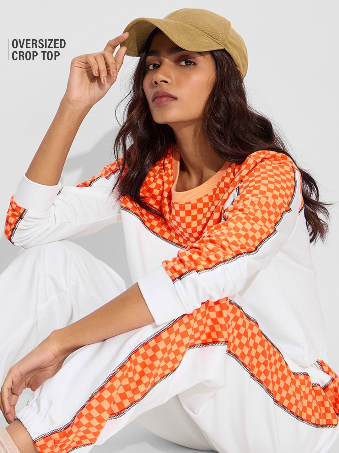 Buy Sabrina: Doodle Pattern Women Oversized Cropped T-Shirts online at ...