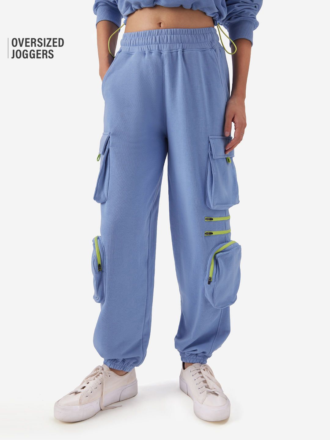 Buy Periwinkle Utility Joggers Women Cargo Joggers online at The Souled Store.