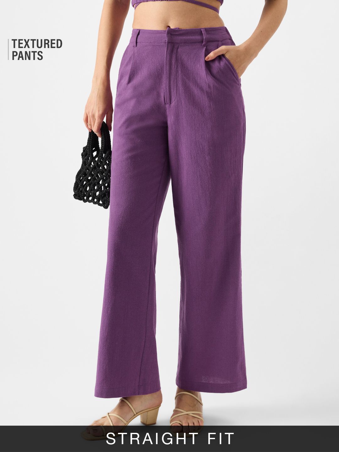 Buy Solids: Plum Women Pants online at The Souled Store.