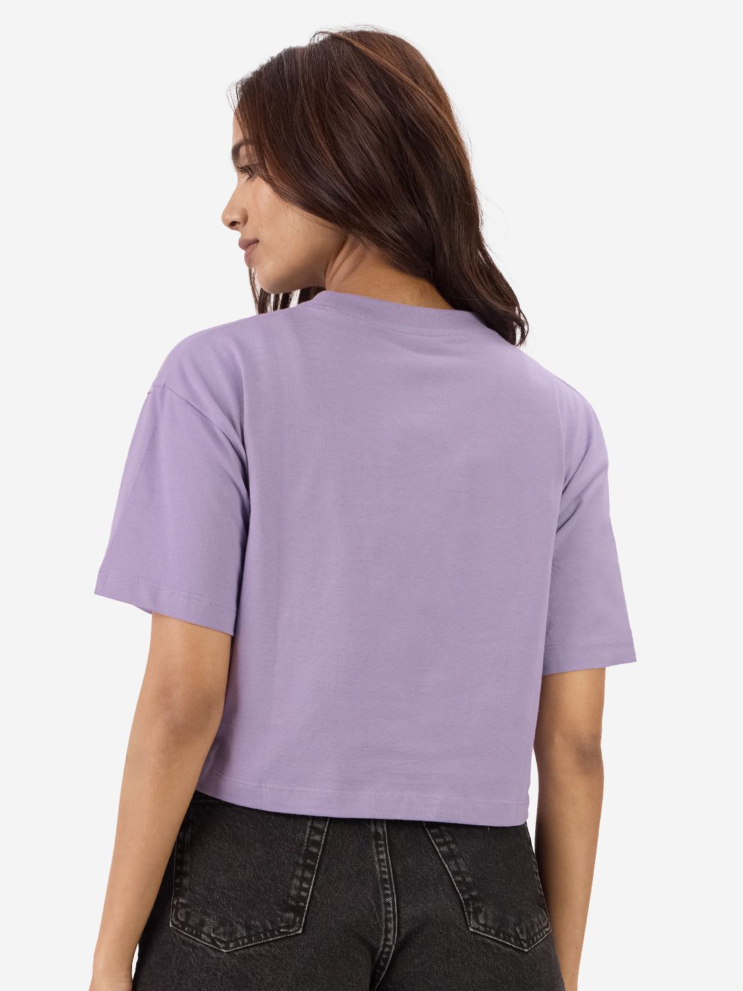 Buy Blessed And Unbothered Women Oversized Cropped T-Shirts Online