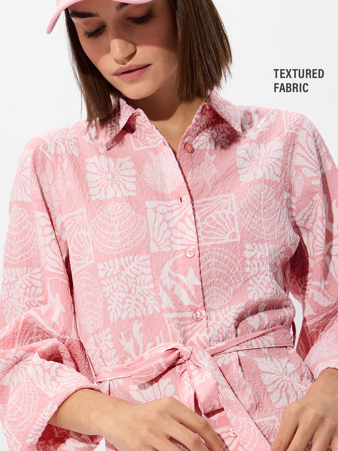 Buy Textured Shirt Dress: Marina Online at The Souled Store.