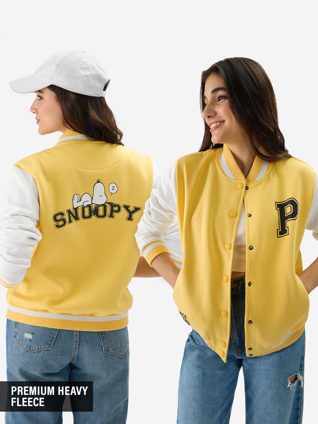 Buy Peanuts: Snoopy Varsity Jacket Women Jackets online at The Souled ...
