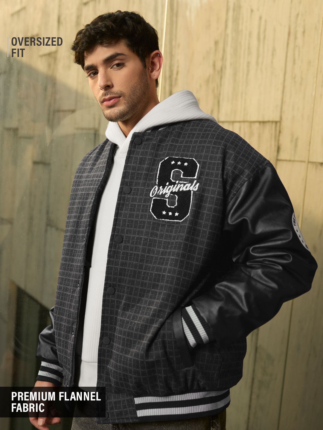 Buy Flannel Varsity: Urban Arcade Men Varsity Jackets Online