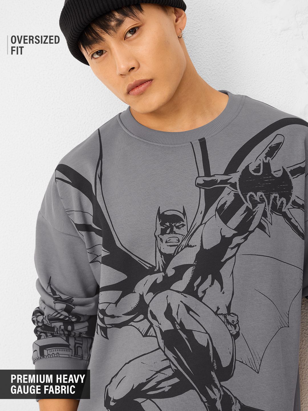 Buy DC: Batman Men Oversized Sweatshirts