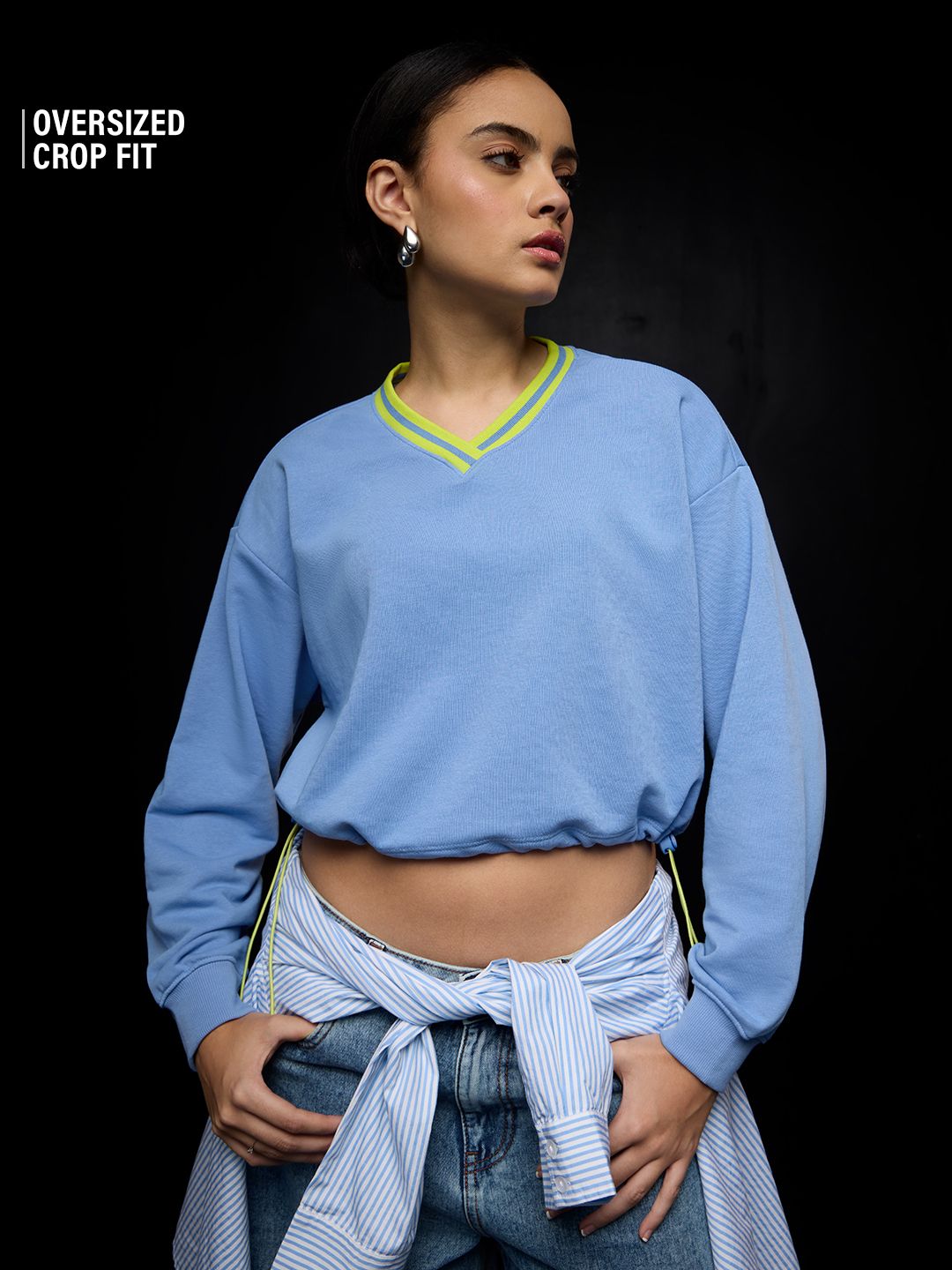 Buy Periwinkle Sweatshirt Women Oversized Sweatshirts online at The ...